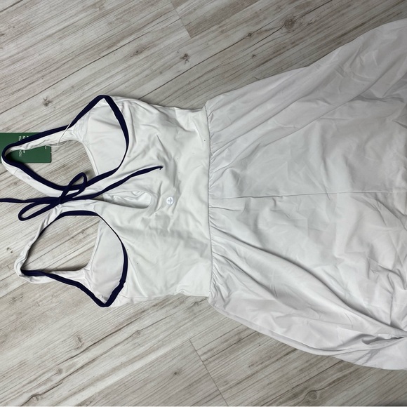 HALARA | Dresses | Halara White Mini Dress With Black Trim | Poshmark